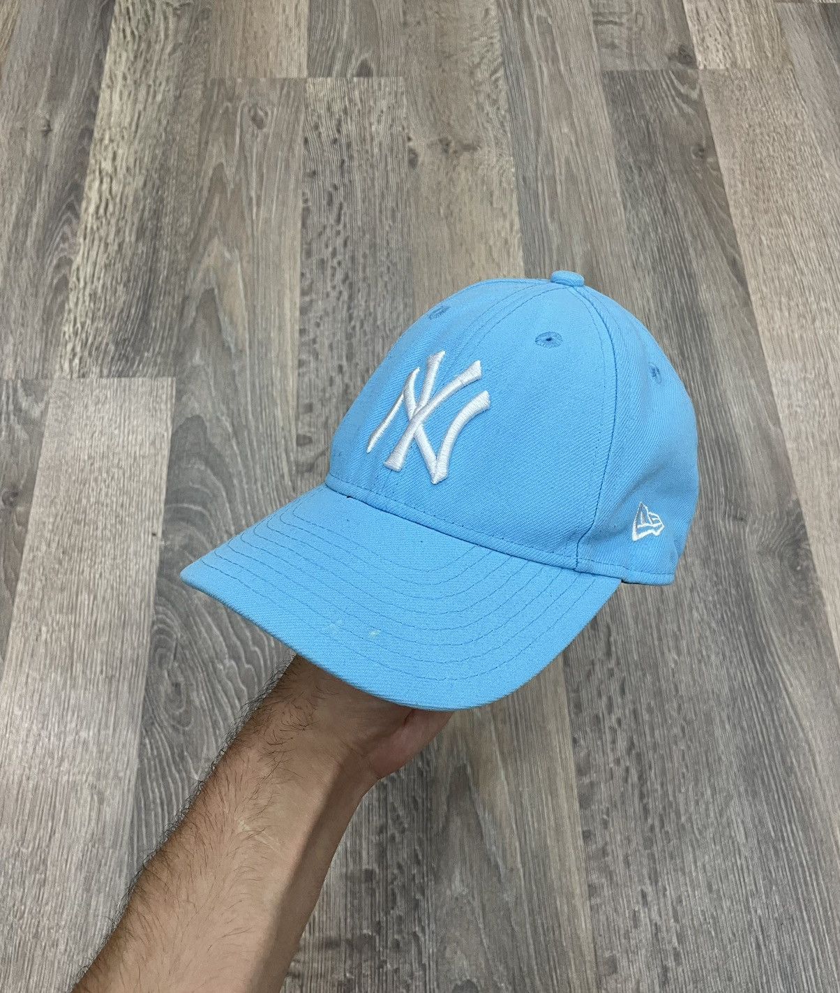 Vintage Vintage New Era New York Yankees Blue Basketball Cap | Grailed