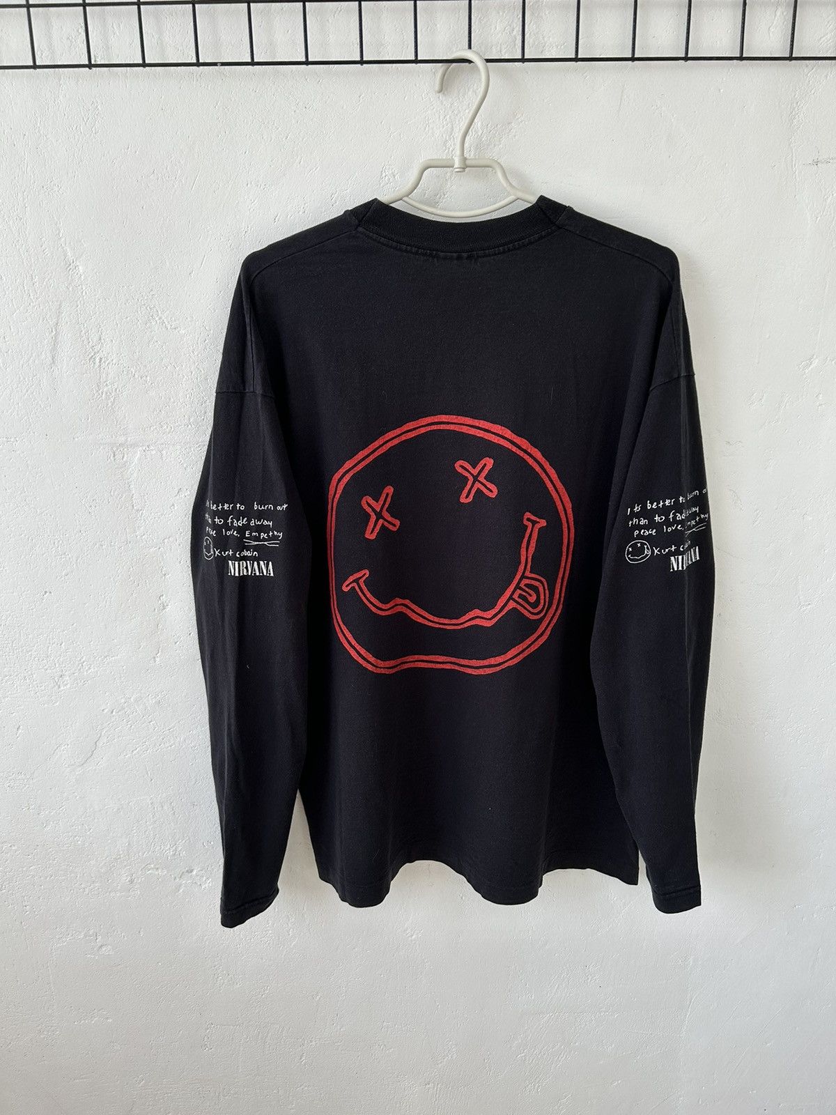 Very Rare Very Rare Vintage 90s Nirvana SUICIDE NOTE Long Sleeve | Grailed