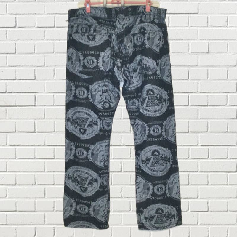Other Young Rich & Famous NYC Money Jeans 38x30 Baggy Straight | Grailed