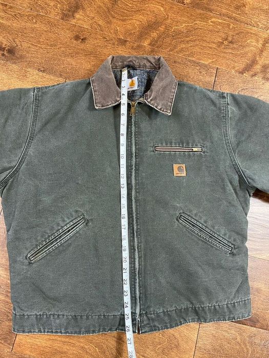 Carhartt Carhartt Detroit Jacket J97 MOSS Green Blanket Lined Medium ...