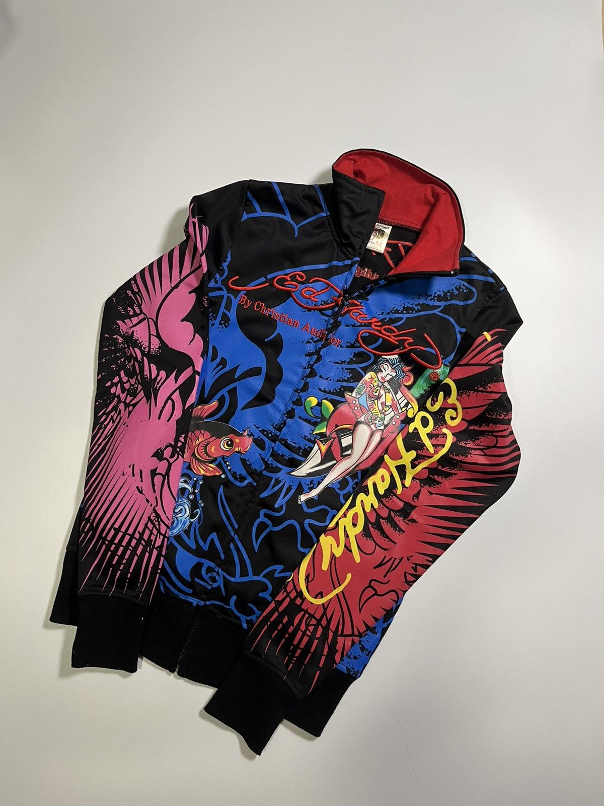 Ed Hardy vintage ed hardy graphic jacket | Grailed
