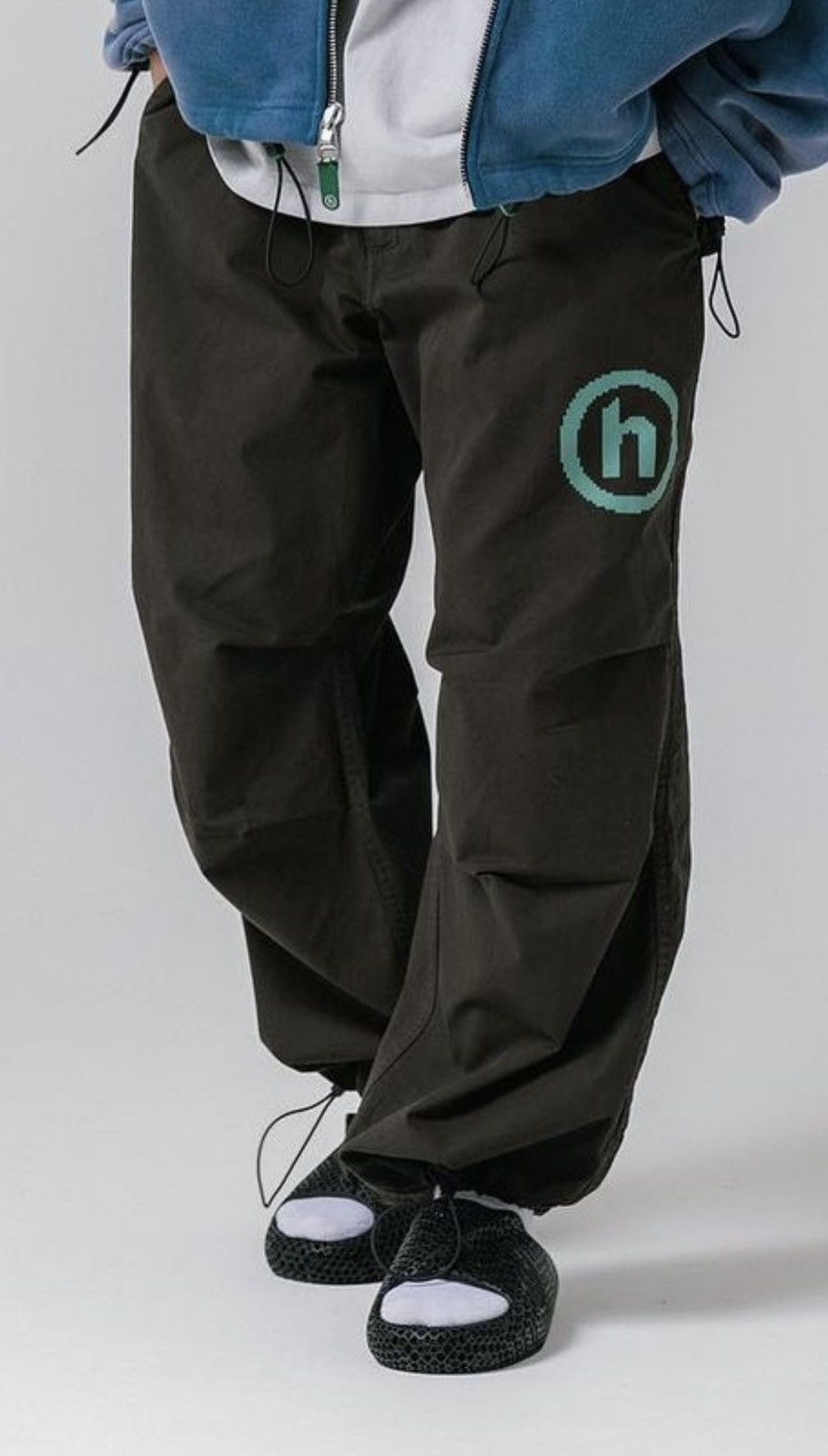 HIDDEN Hidden Logo Pixelated Overpants Olive Size XL | Grailed
