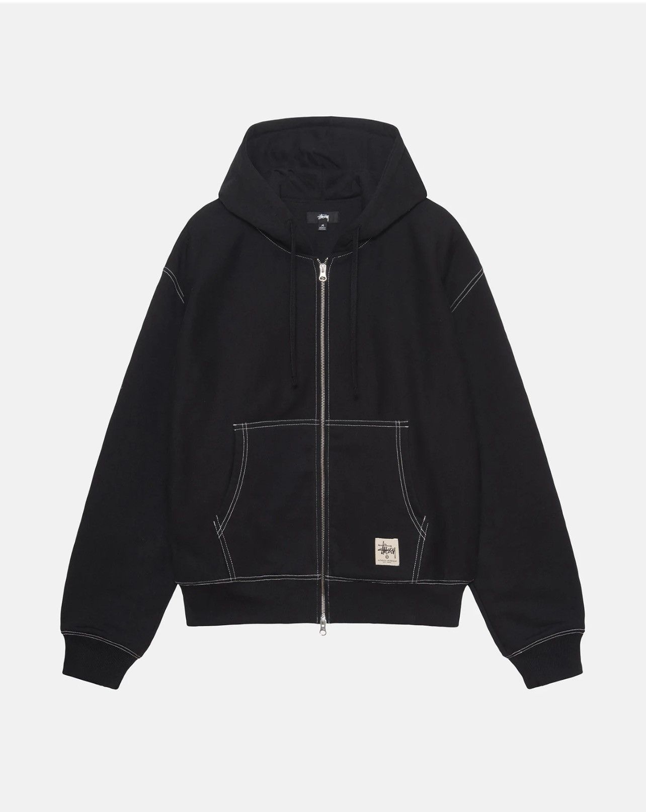 Stussy Stussy Double Face Label Zip Hoodie | Grailed