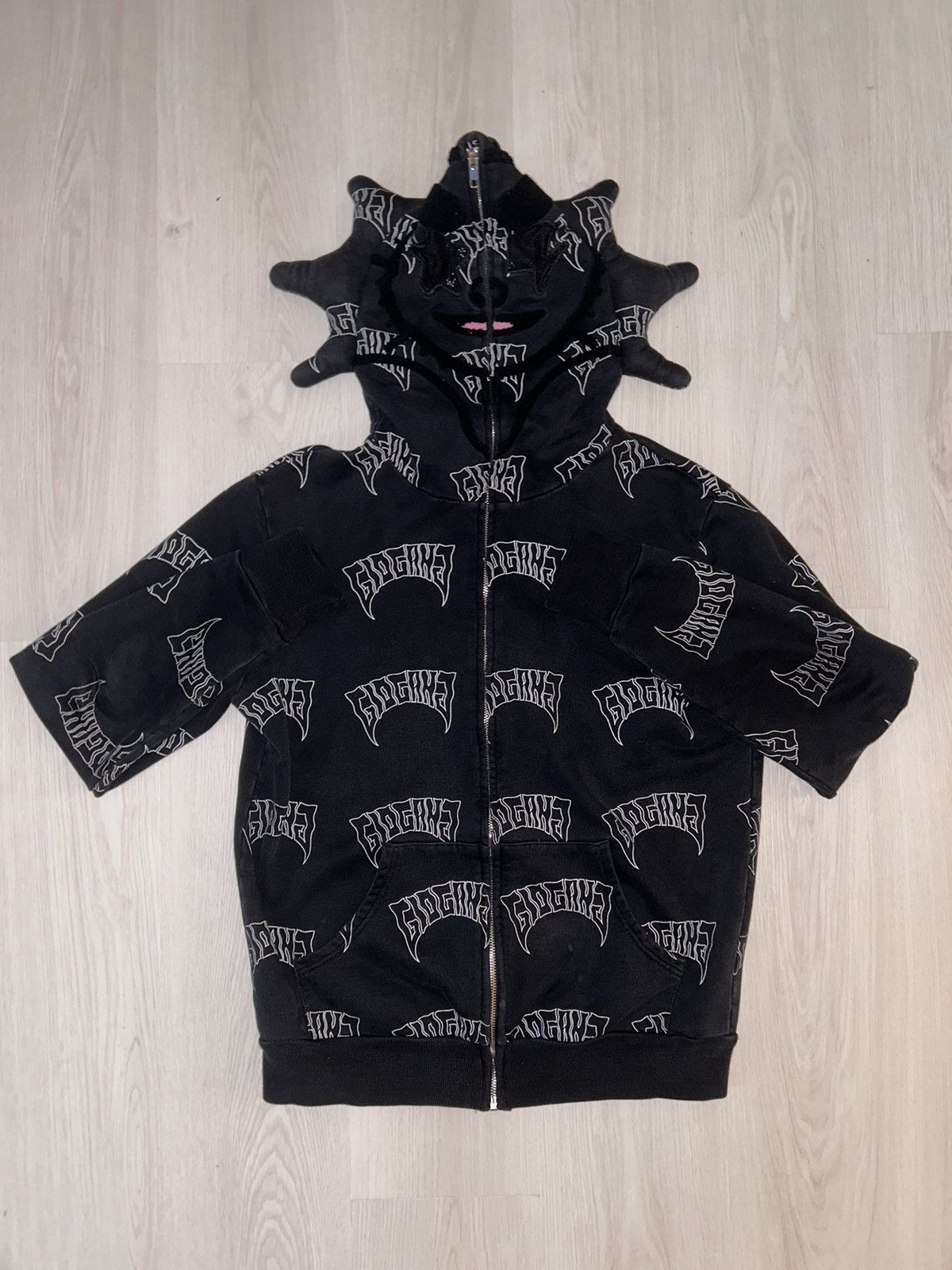 Glo Gang Glo gang full zip monogram hoodie | Grailed