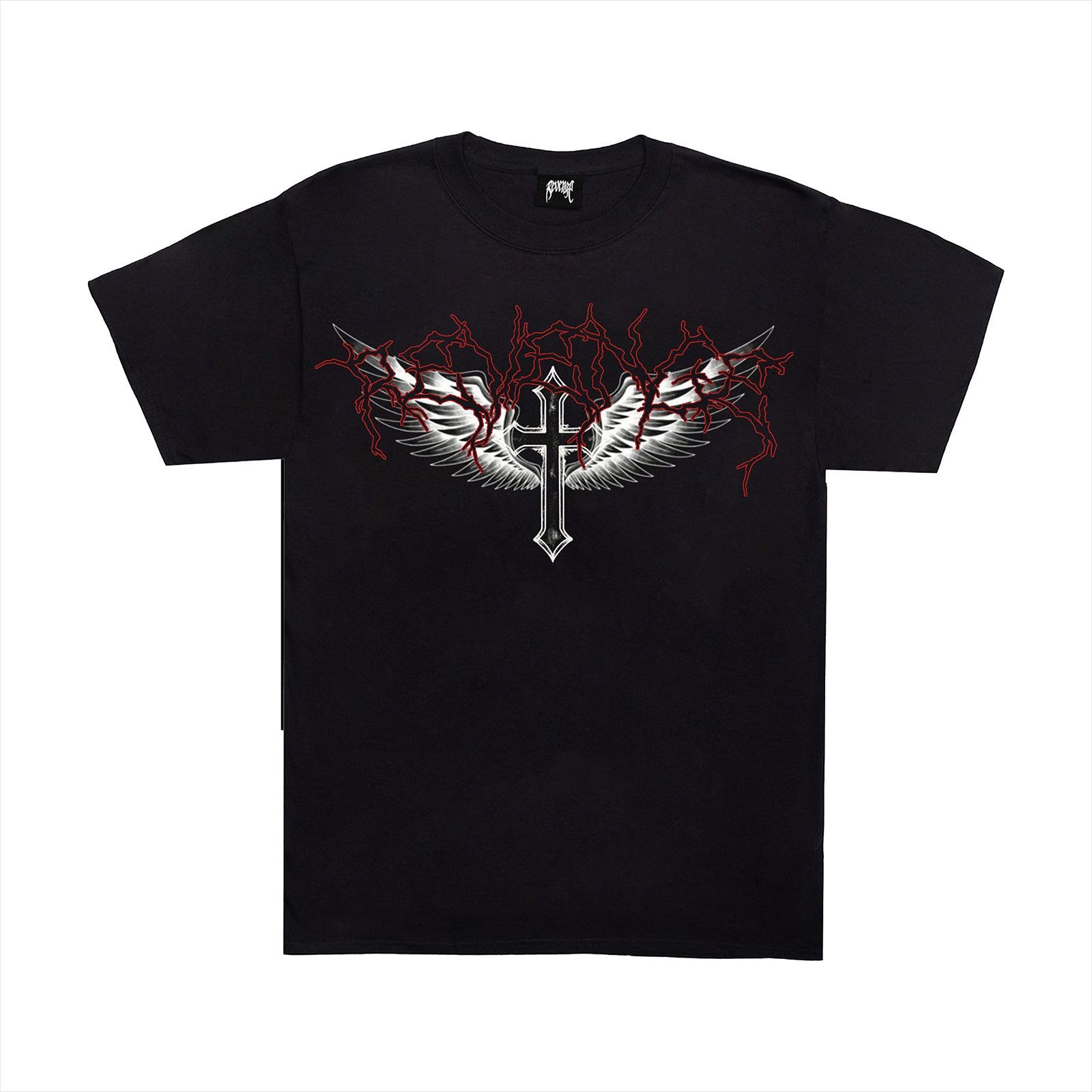 Revenge Revenge Lightning Reaper Black Tee Brand New | Grailed