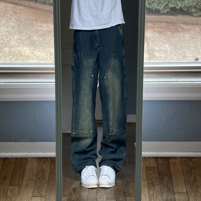 Supreme Baggy faded double knee jeans | Grailed