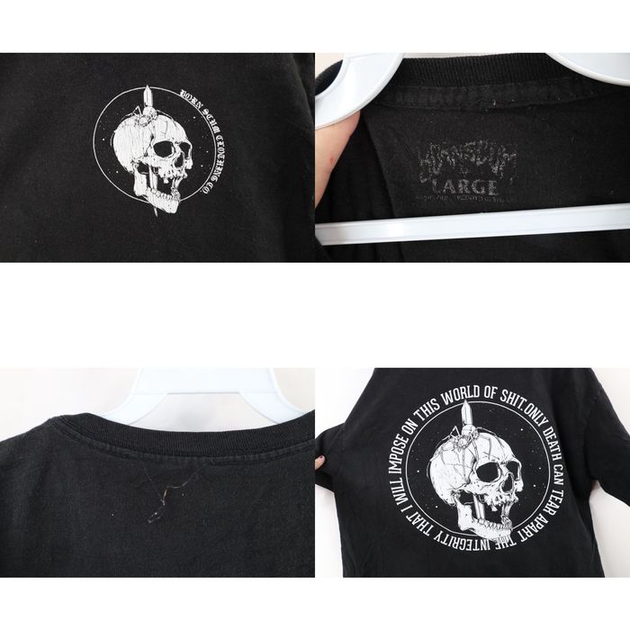 Born Streetwear Mens Large Faded Born Scum Skull Sword Spider Short ...