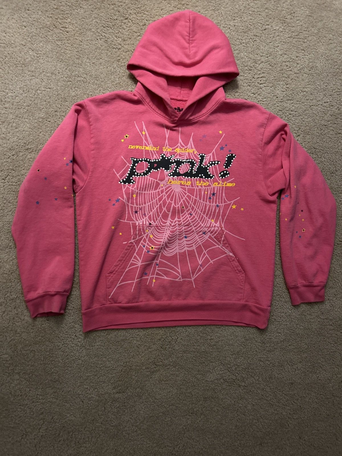 Sp5der PINK SPIDER (HOODIE) | Grailed