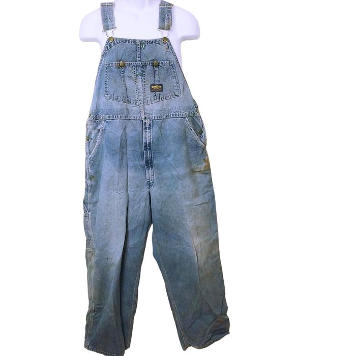 Vintage 60s Osh Kosh B'Gosh Denim Overalls 40x28 Barn Find USA Union ...