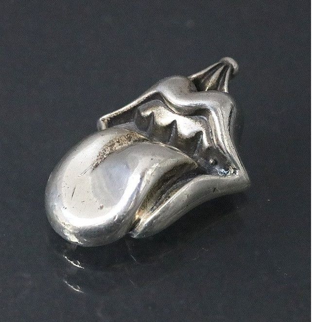 Chrome Hearts Chrome Hearts Lip & Tongue Rolling Stones Pendant Charm ...