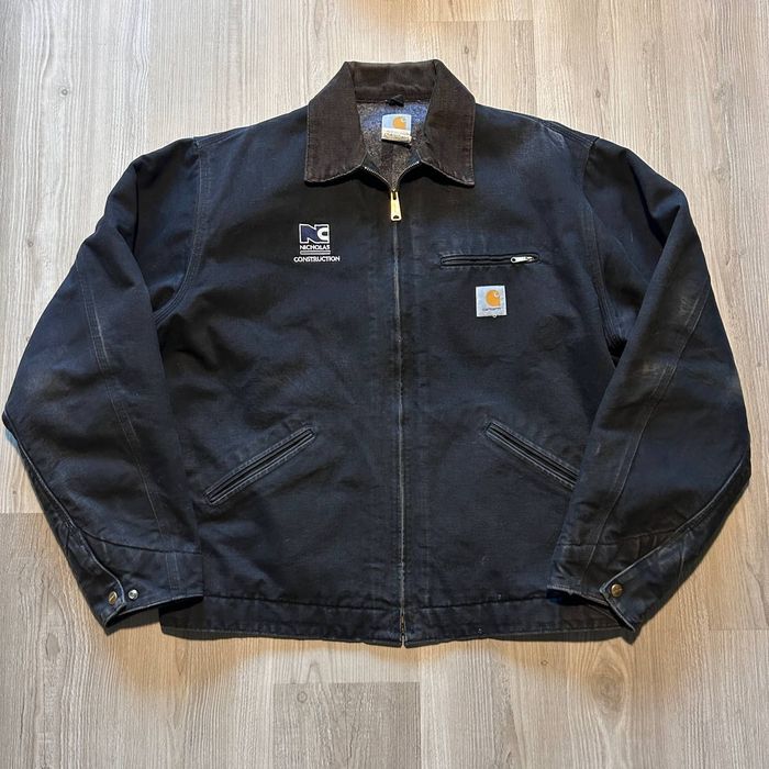 Carhartt Vintage 90's Carhartt Detroit Blanket Lined Jacket 50 Tall | Grailed