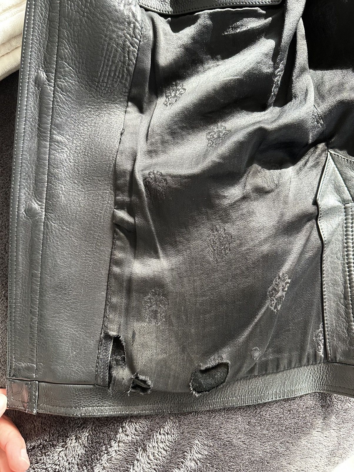 Chrome Hearts RARE Talon Leather Motorcycle Jacket 1993 | Grailed