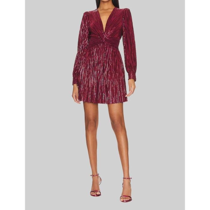Designer SABINA MUSAYEV Adi Dress In Ruby Wine | Grailed