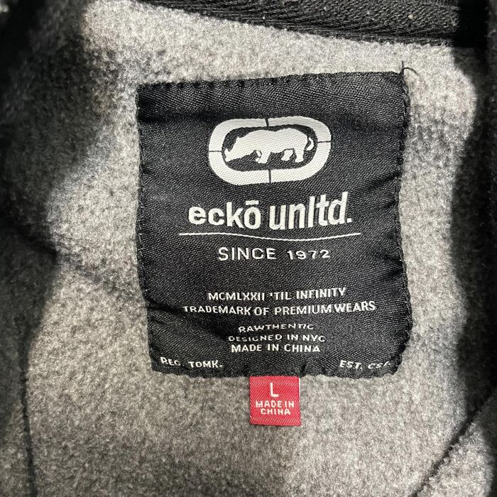 Ecko Unltd. Vintage Y2K Hoodie Mens Large Full Zip Ecko Unltd Logo 2000s | Grailed