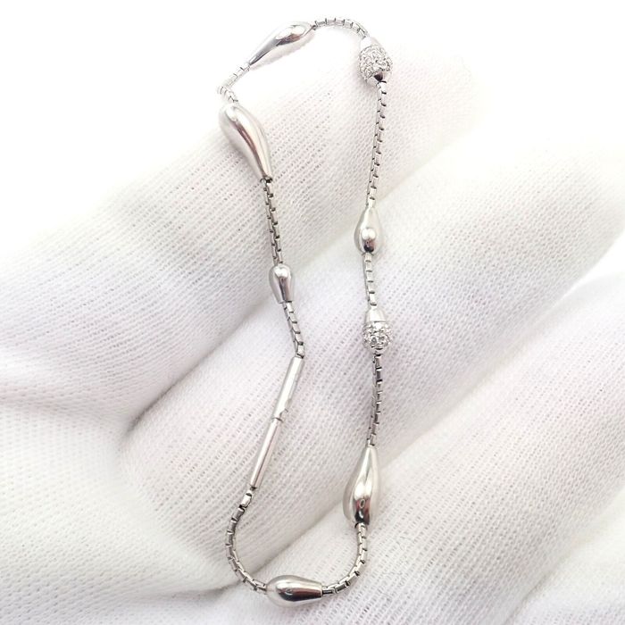 Other H. Stern 18k White Gold Diamond Teardrop Bracelet | Grailed