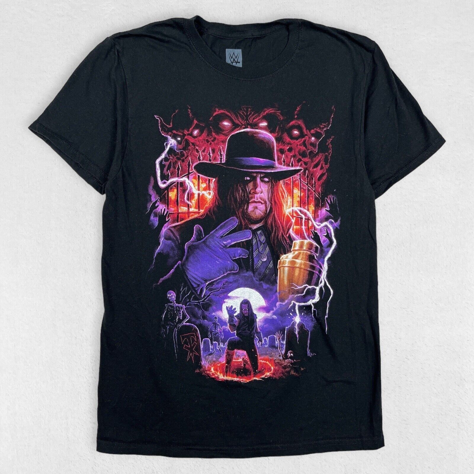 Wwf WWE The Undertaker Lightning T Shirt Grunge Horror Gothic | Grailed