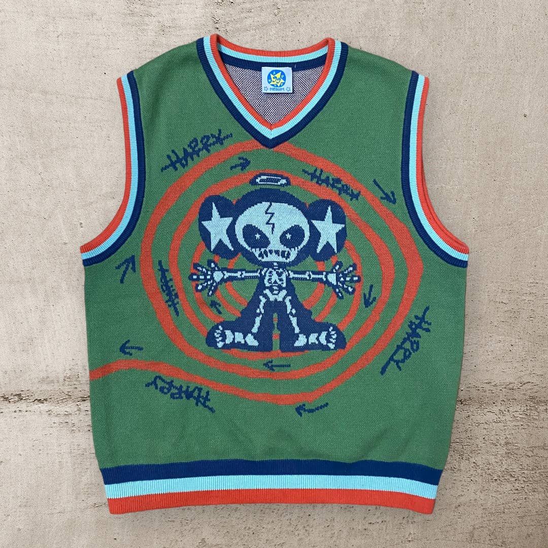 Happy99 Happy99 Electrocution Surge Sweater Vest | Grailed