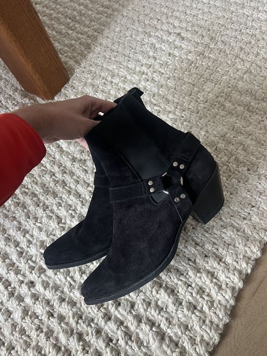 Celine Suede Harness Boot | Grailed