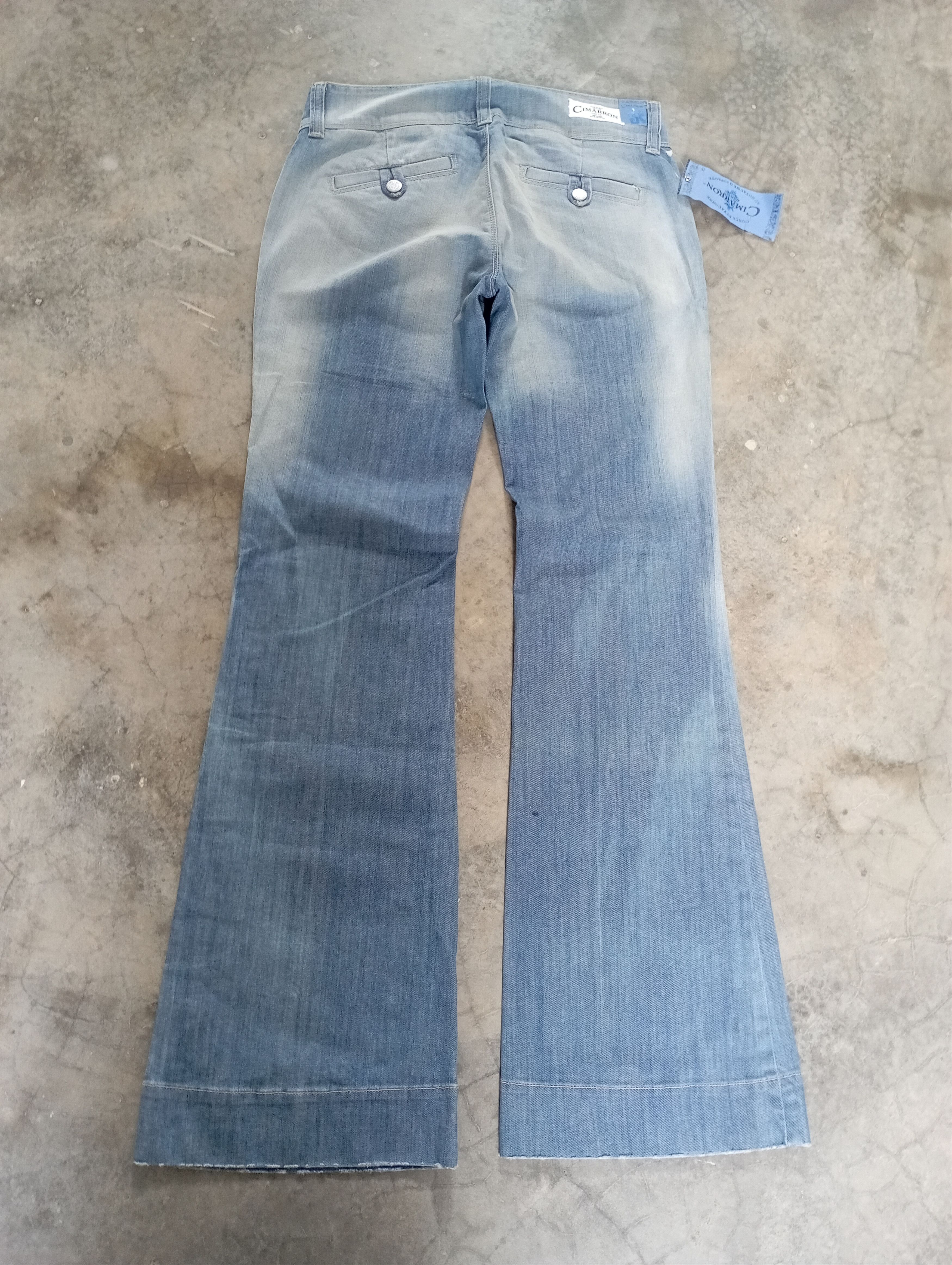 Tornado Mart Super Flare Jeans Cimarron Paris Blue Washed Bootcut Jeans ...