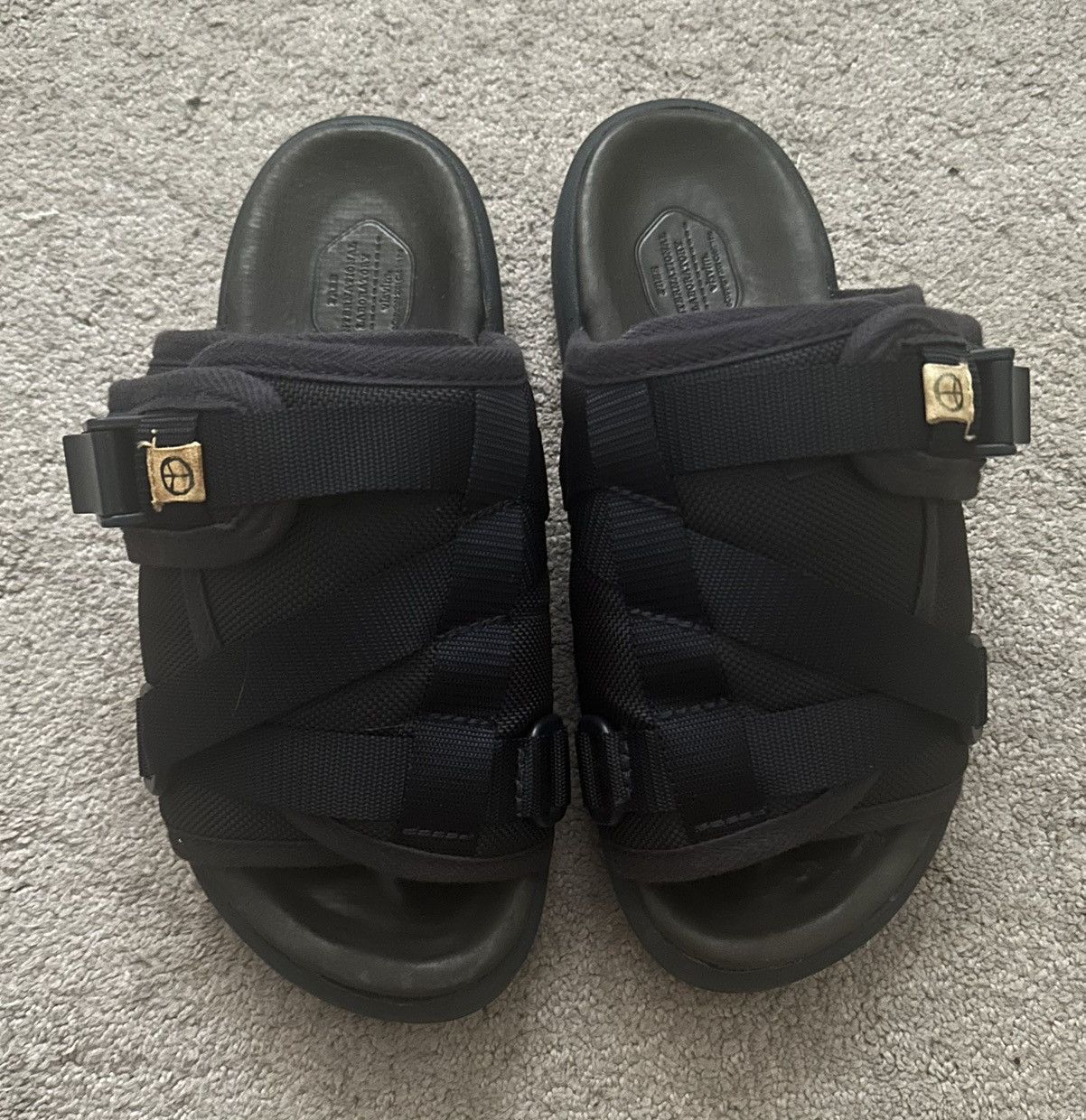 Visvim Visvim Christo Navy Sandals | Grailed