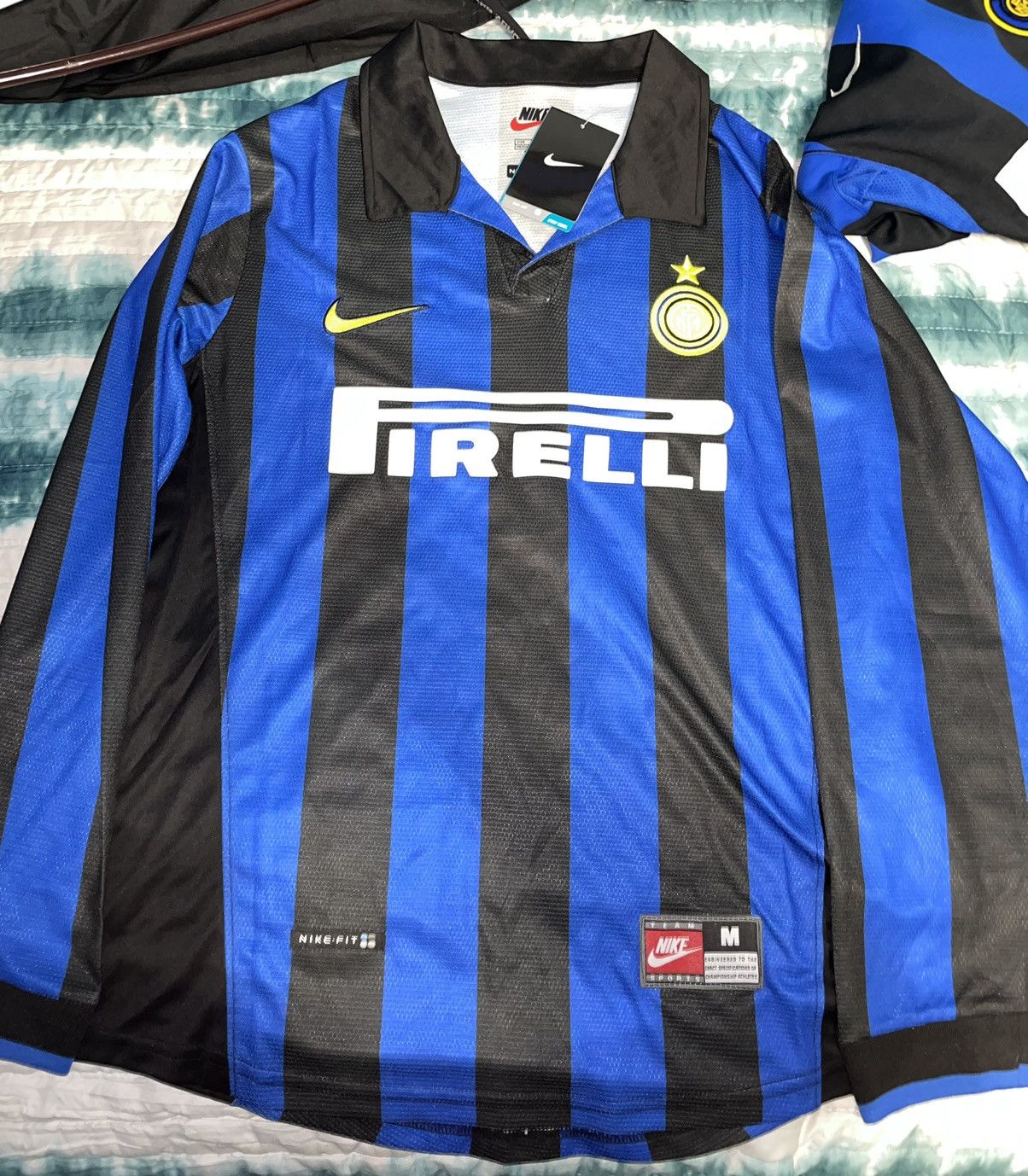 Nike × Vintage Retro Ronaldo R9 Inter Milan Football Jersey | Grailed