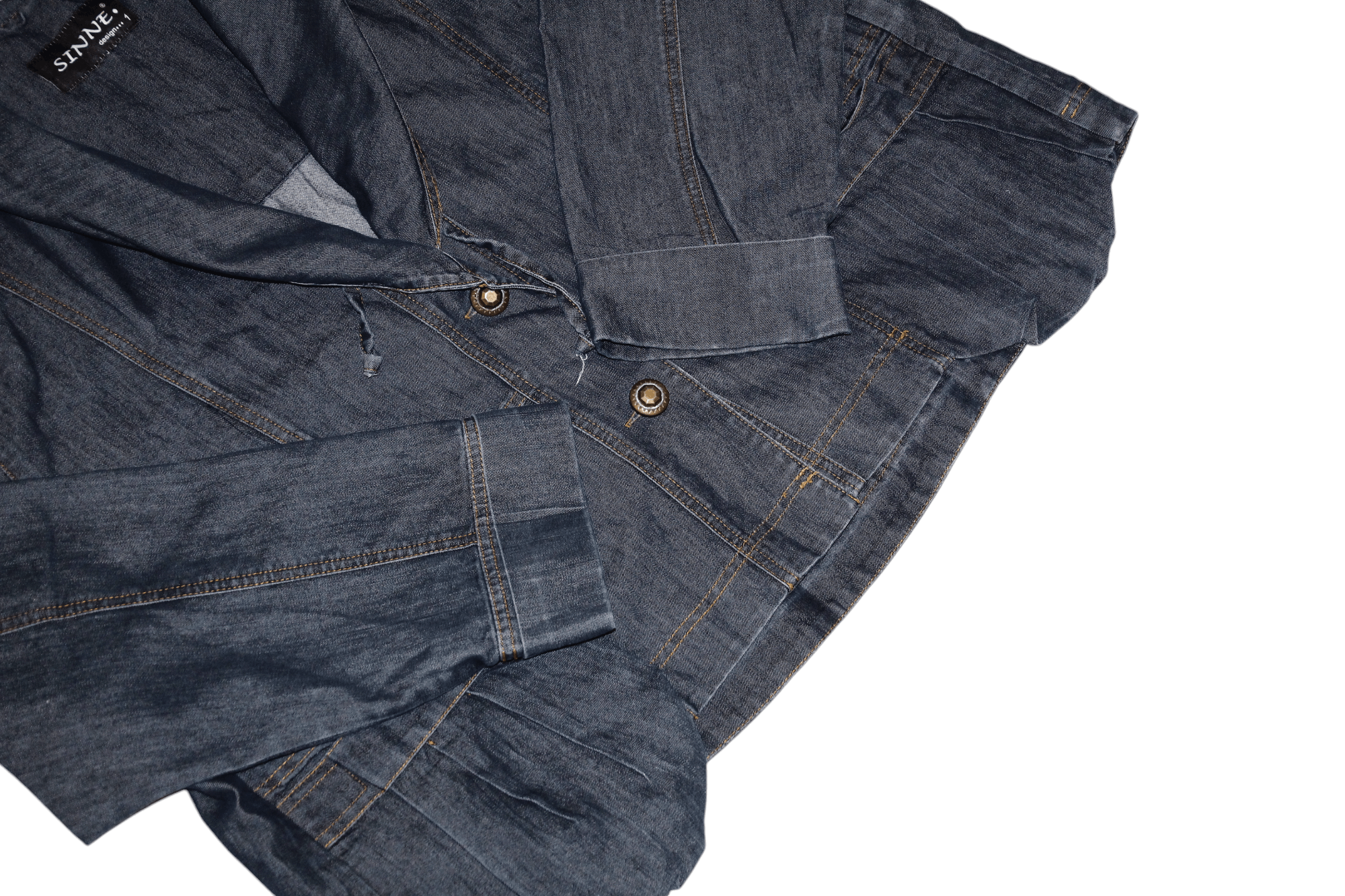 Rundholz SINNE... Germany T.M. shawl neck oversized denim jacket | Grailed