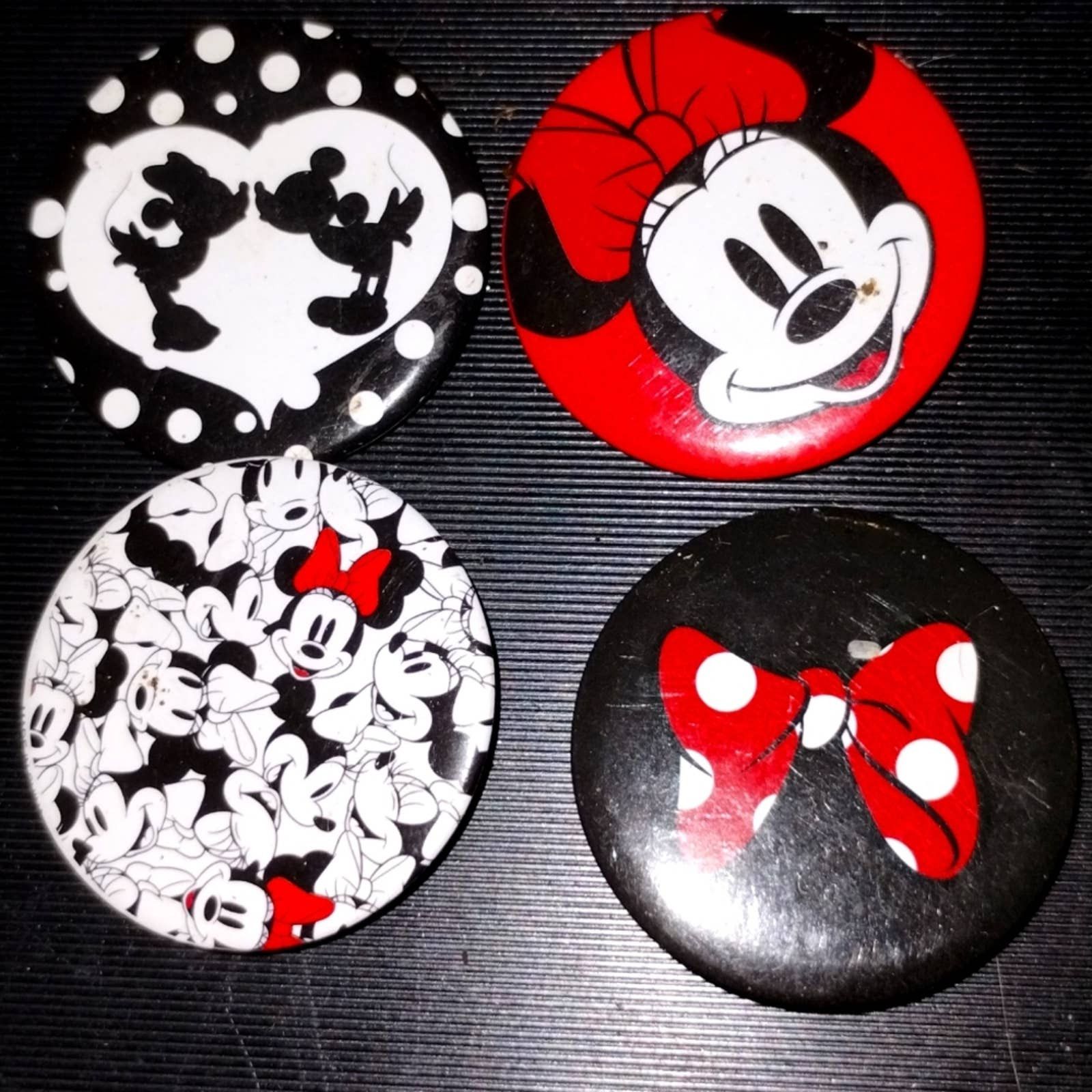 Vintage Mickey and Minnie Mouse old vintage pinback buttons | Grailed