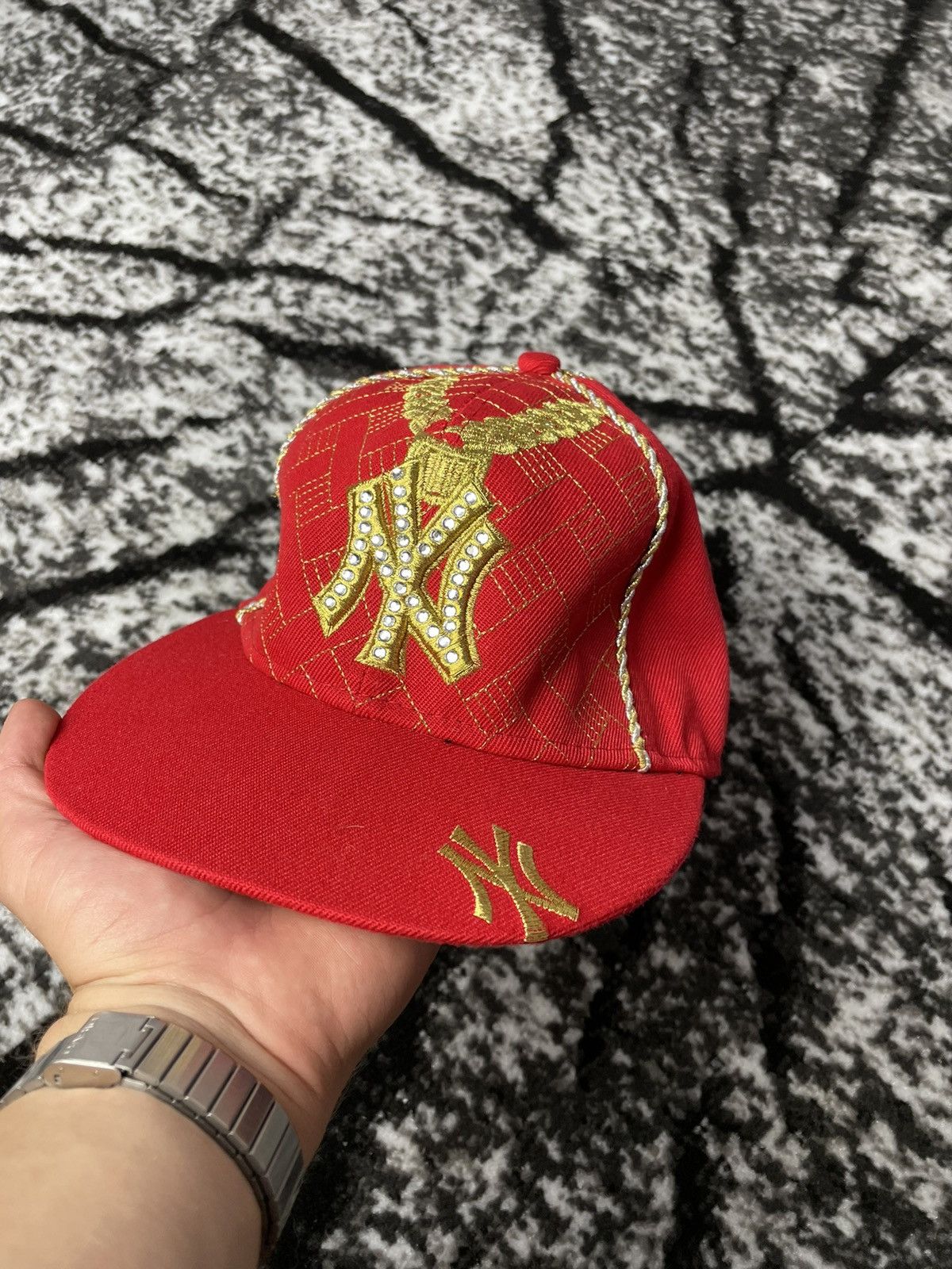 Vintage Vintage New Era Y2K Fashion Diamond Cap | Grailed