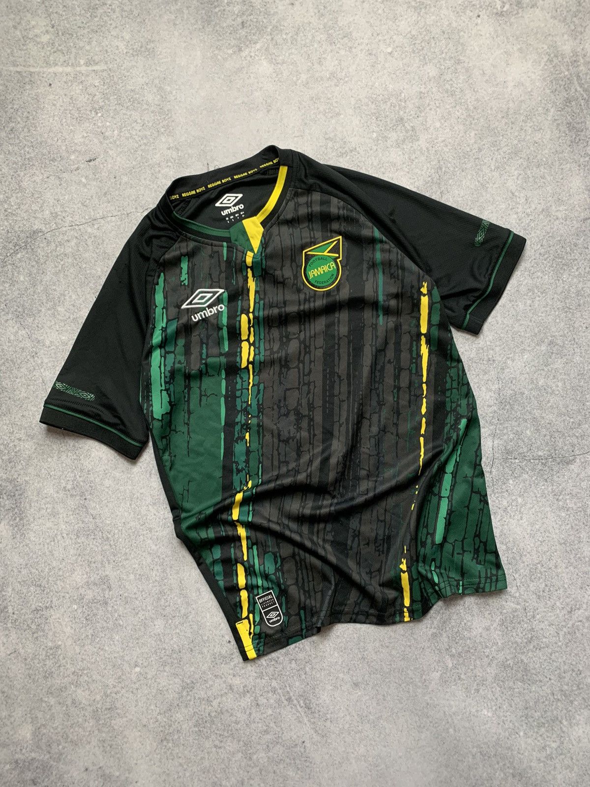 Umbro Vintage Umbro Jamaica Bob Marley Reggae Boyz soccer jersey | Grailed