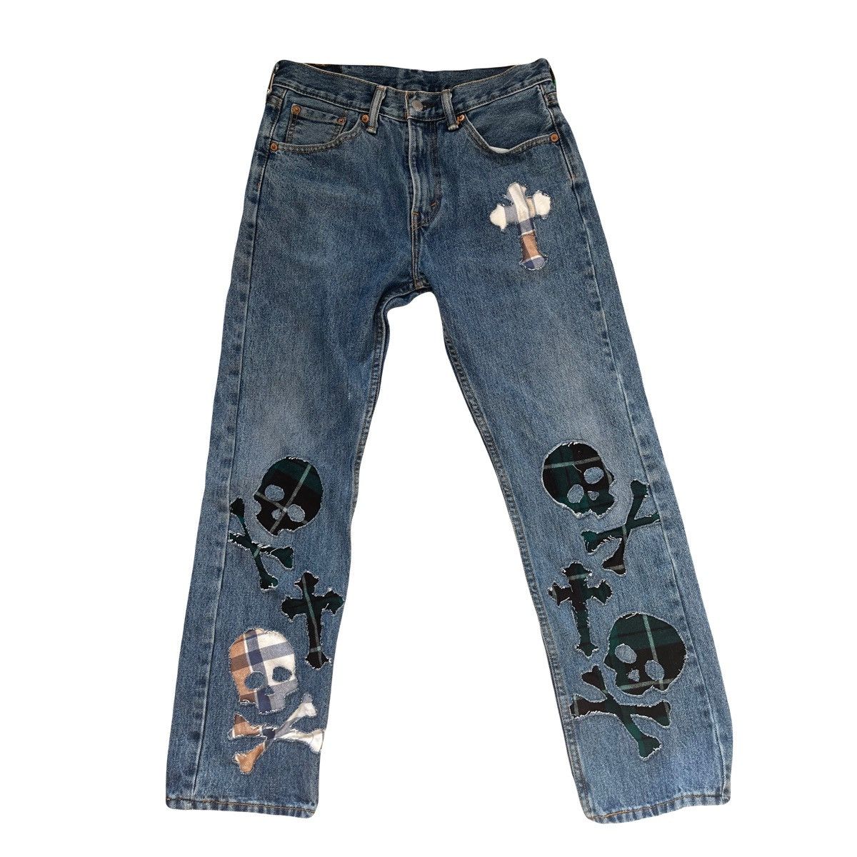 Levi's Flannel & Skull Levi’s Rework | Grailed