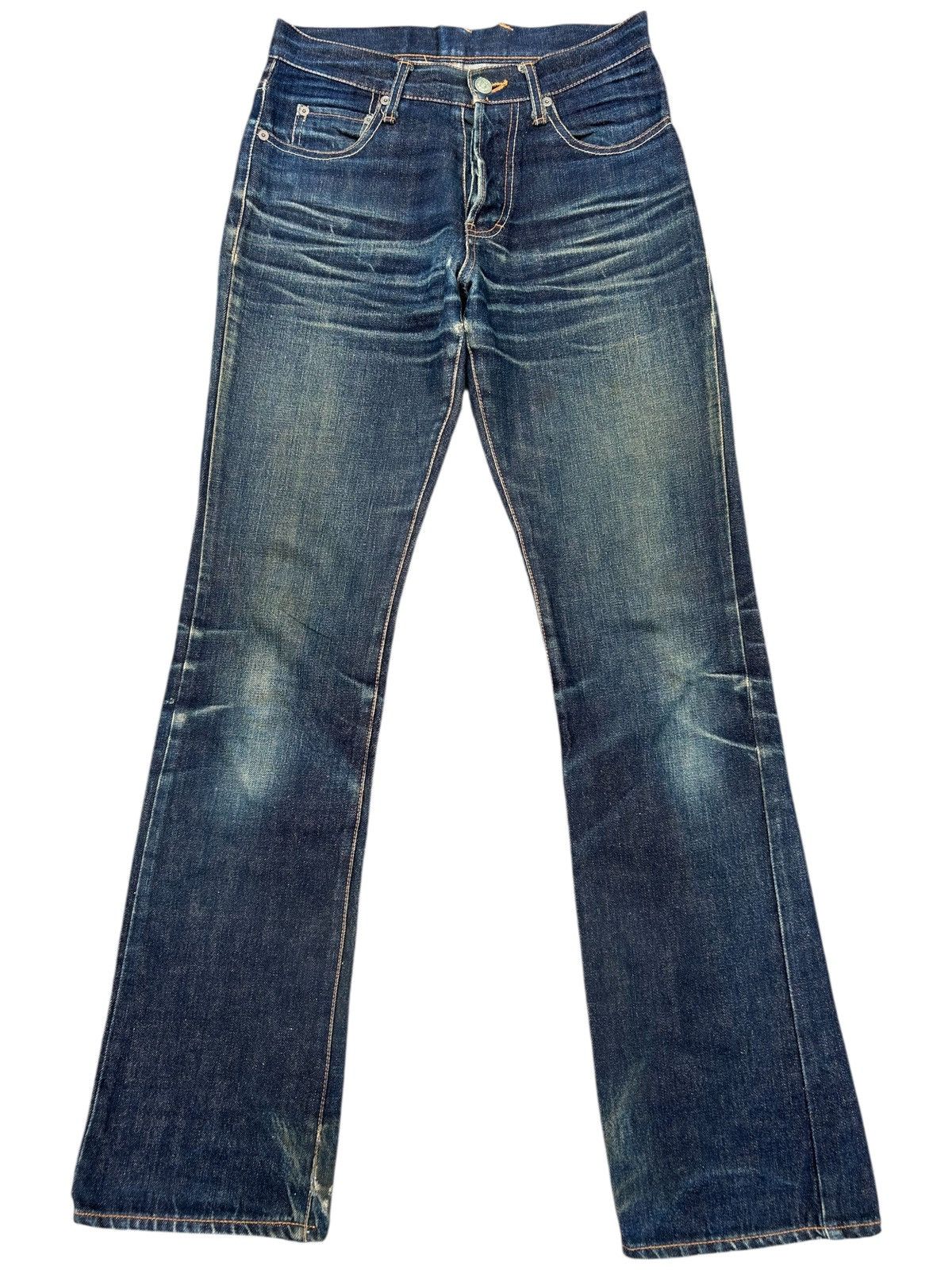 Yuji Yamada Yuji Yamada Flare Distressed Japanese Denim Jeans | Grailed