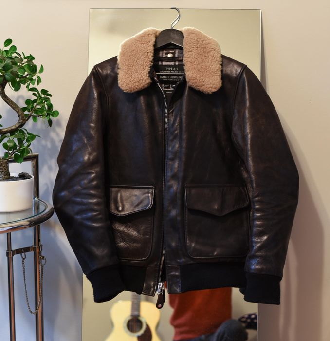 Schott Schott 3sixteen A-2 Chromexcel Horsehide Leather Jacket XS | Grailed