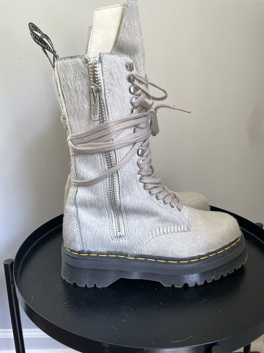 Rick Owens Rick Owens X Doc Martens Pony Hair Boots | Grailed