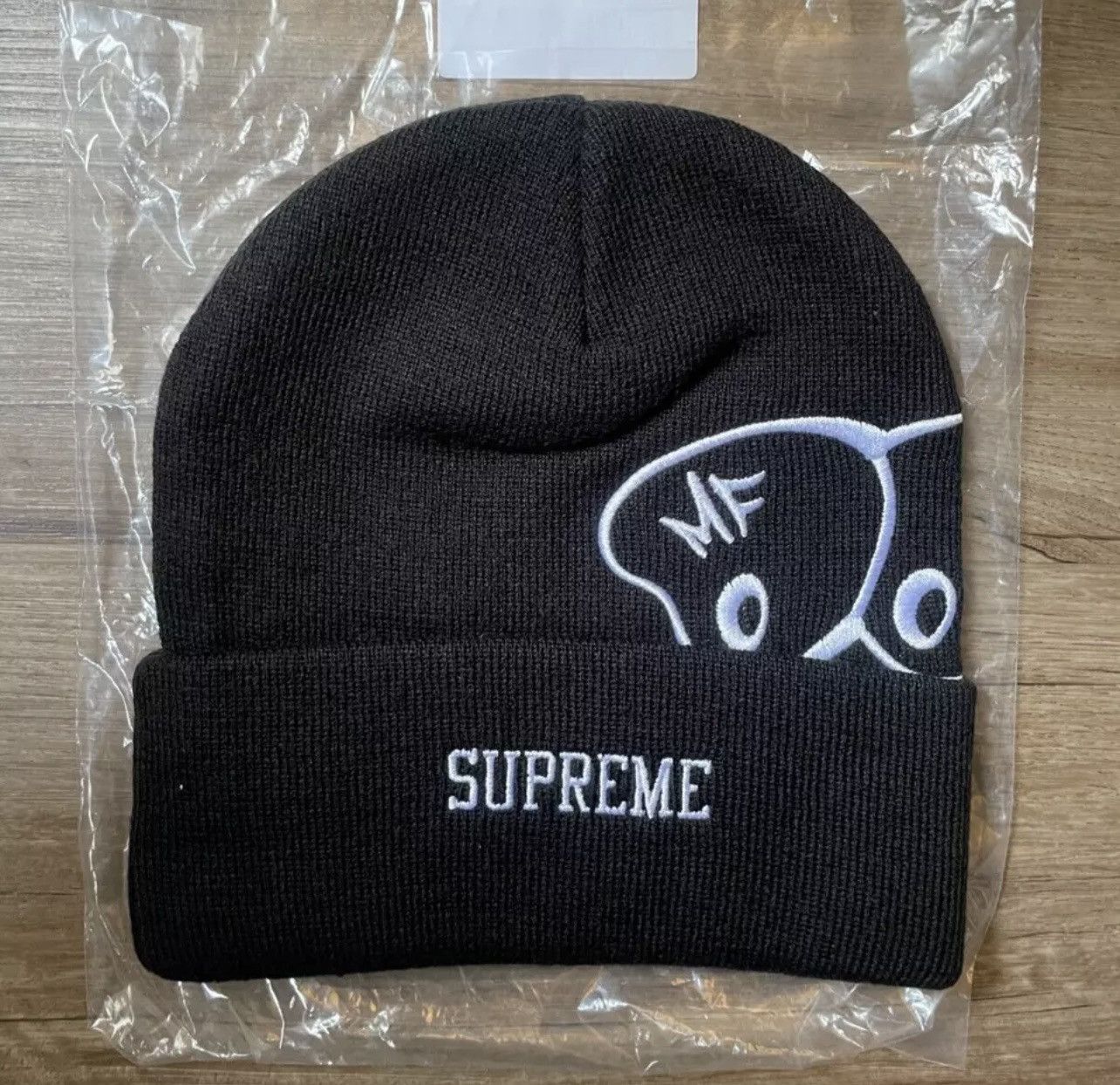 Supreme SUPREME MF DOOM BEANIE BLACK | Grailed