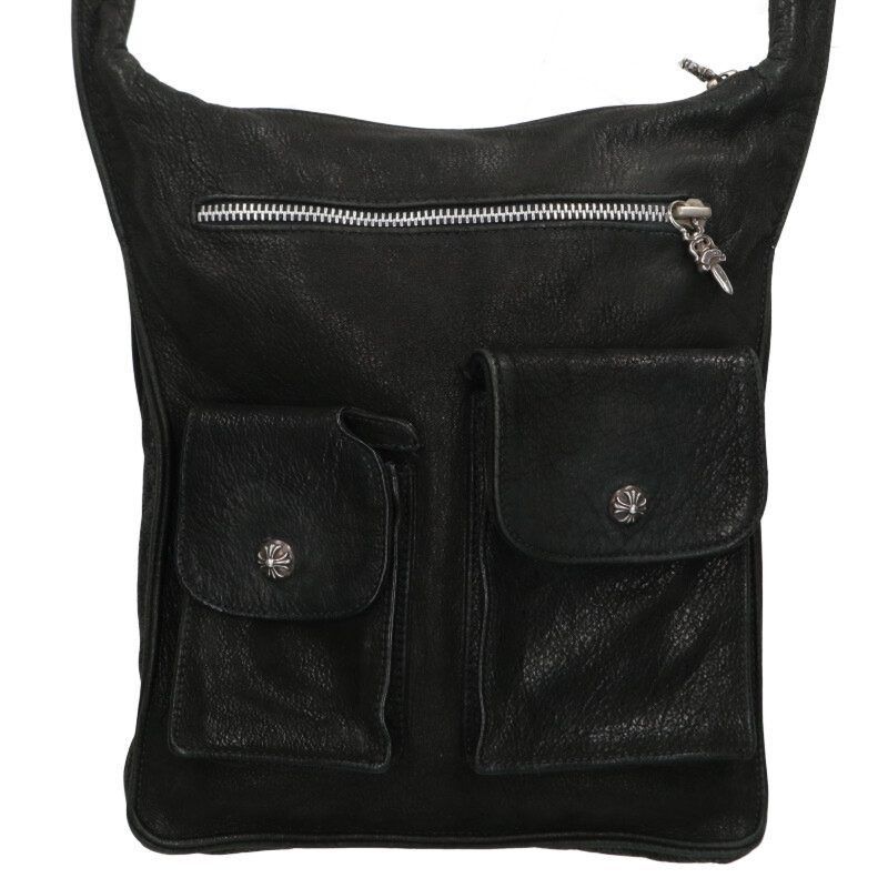 Chrome Hearts Chrome Hearts F-SLINGER Flap Button Leather Bag | Grailed