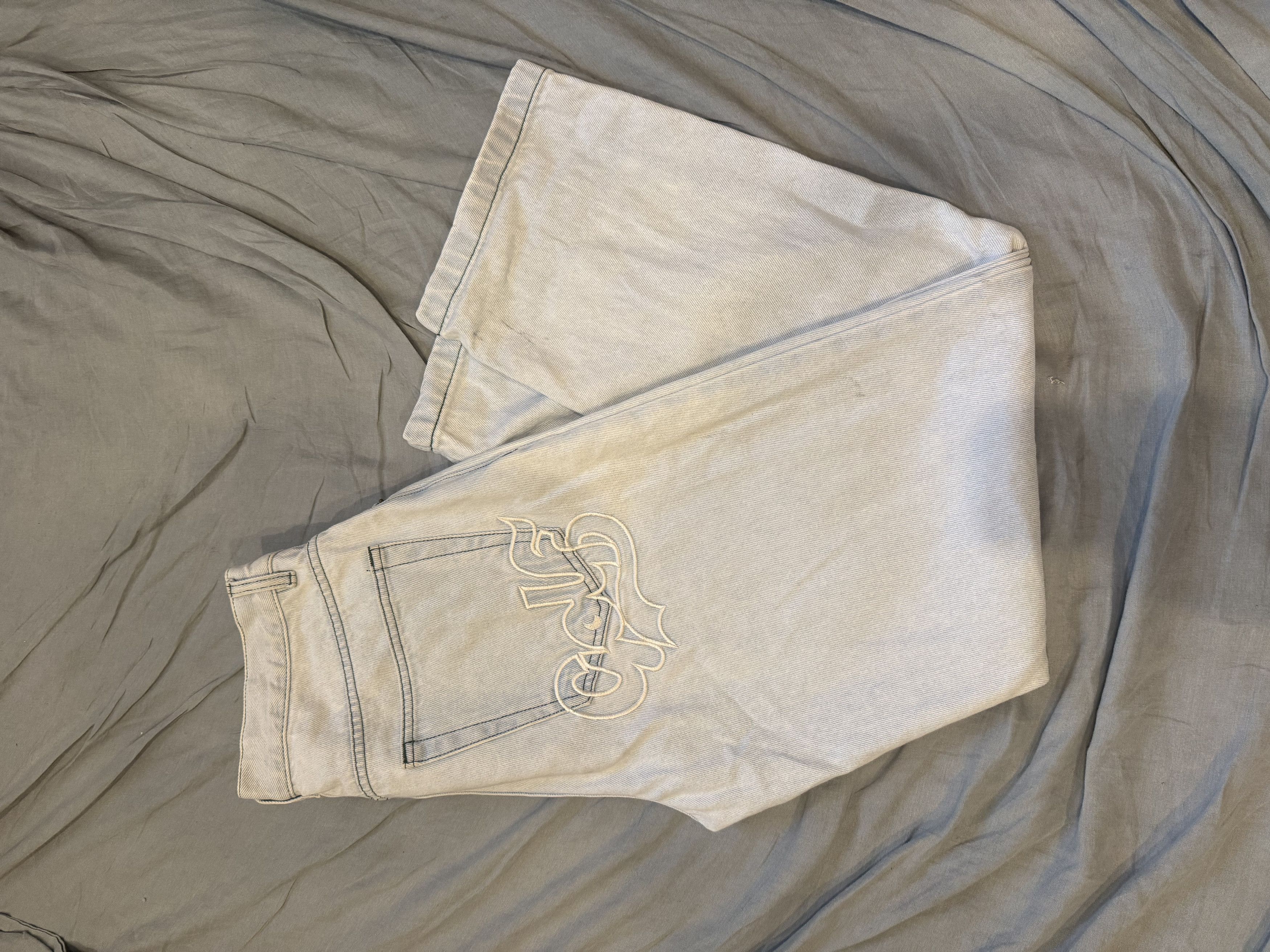 Golf Wang Big Cursive font Denim pants | Grailed