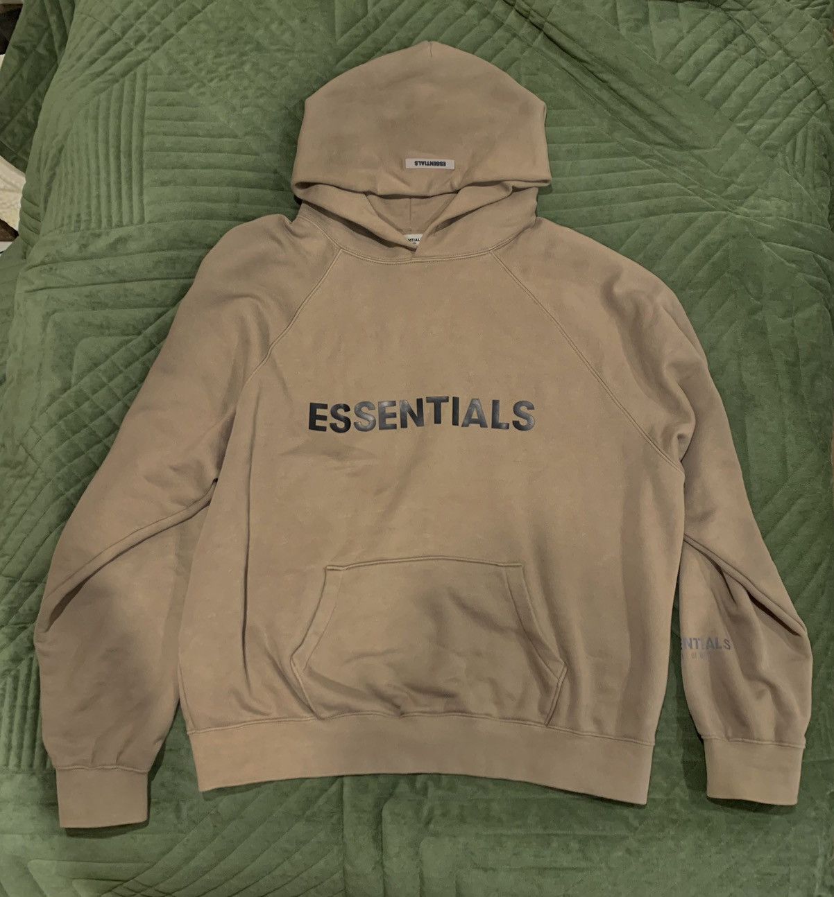 Essentials × Fear of God ESSENTIALS Hoodie Light Brown XL | Grailed