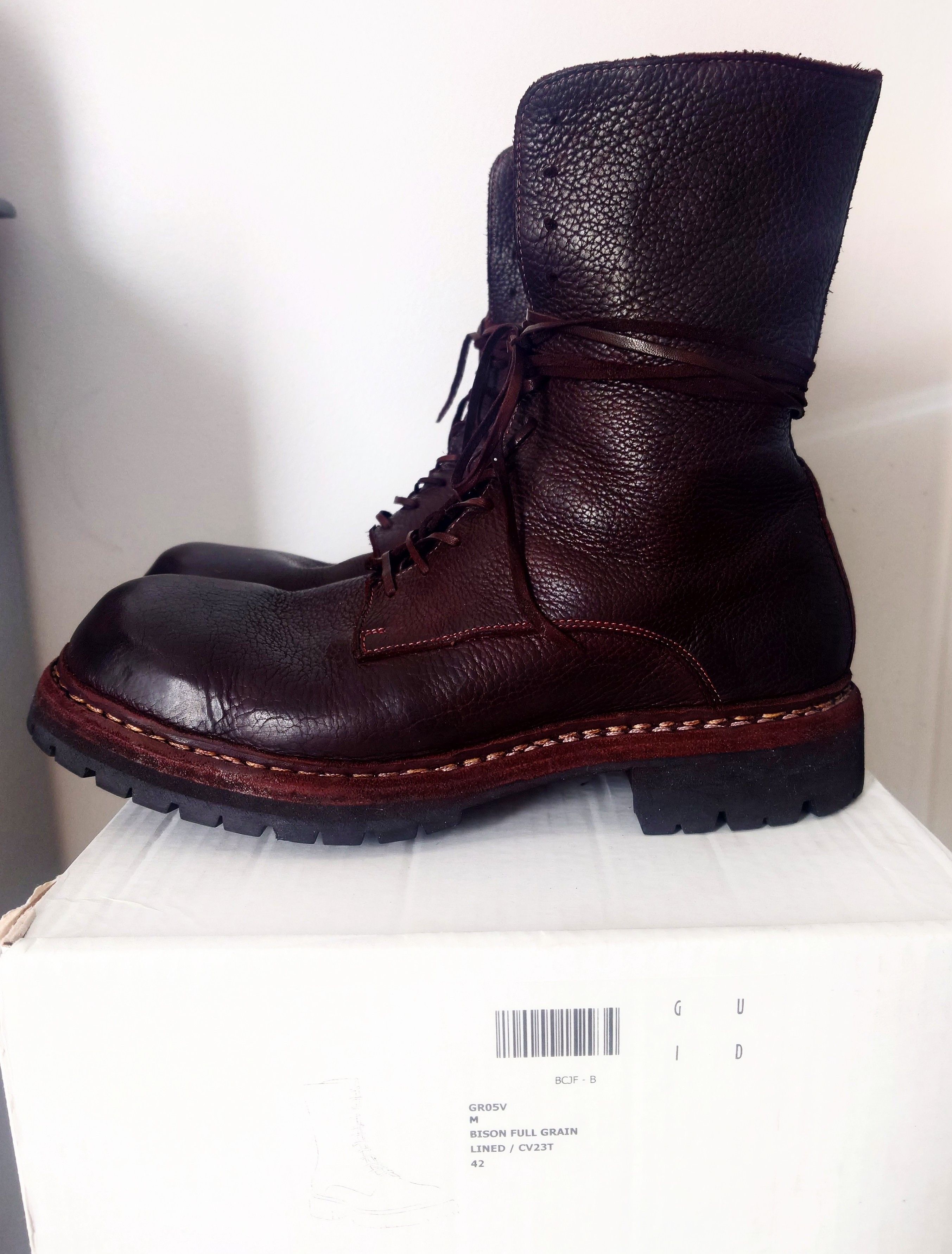 Guidi Guidi Full Grain Bison Combat Boots | Grailed