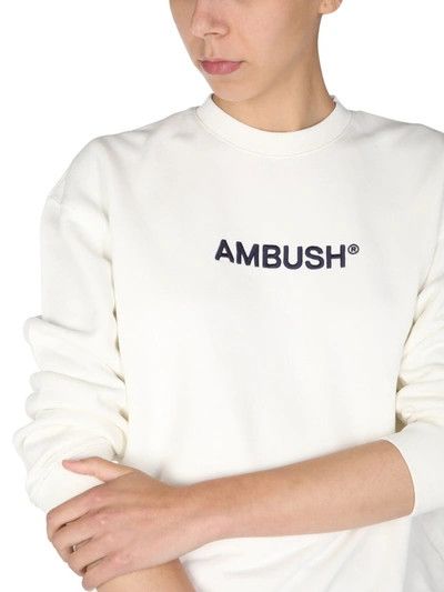 Ambush Design o1mle0424 Regular Fit Crewneck Sweatshirt in White | Grailed