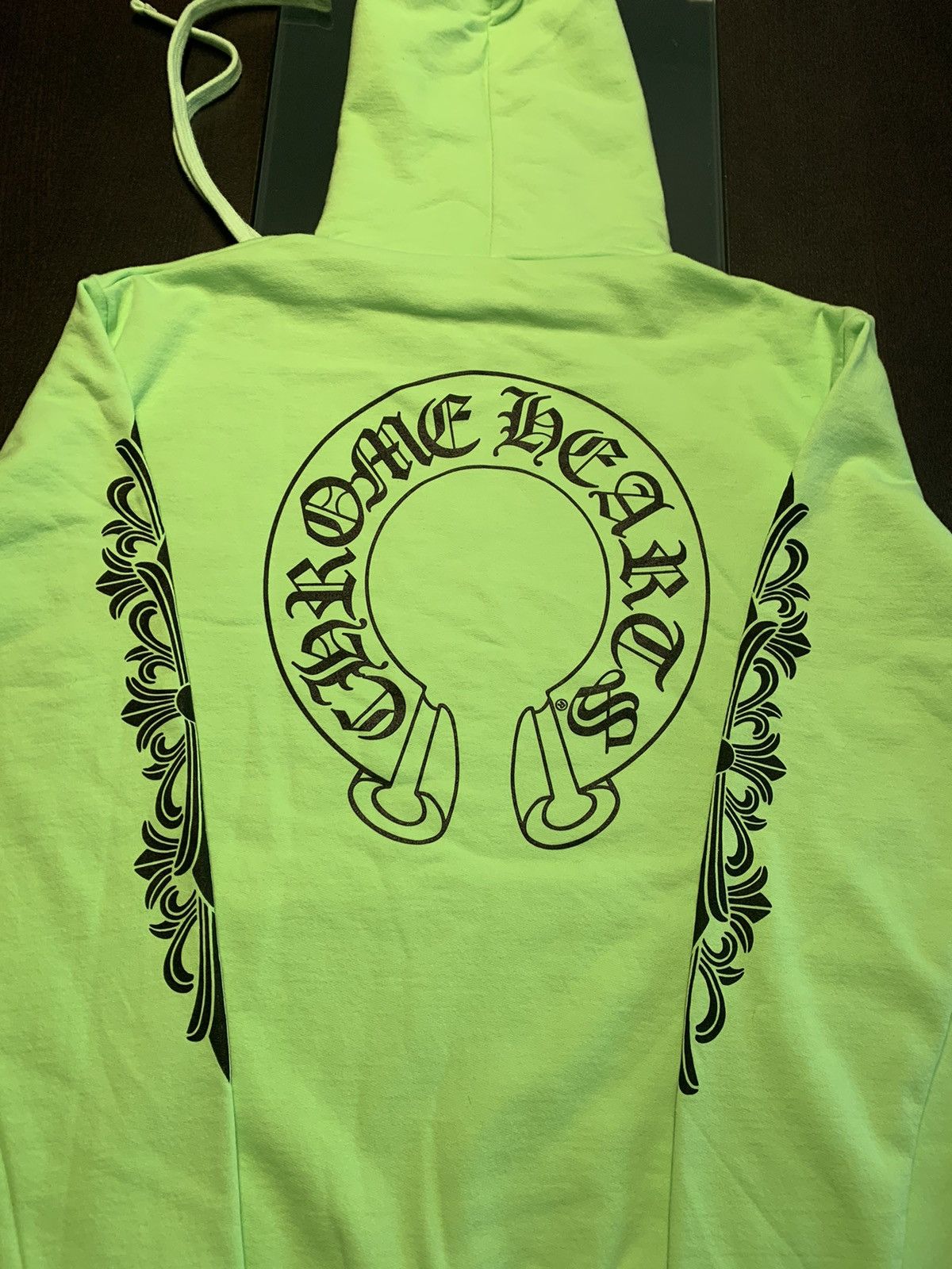 Chrome Hearts Chrome Hearts Neon Green Miami Exclusive Hoodie L Grailed