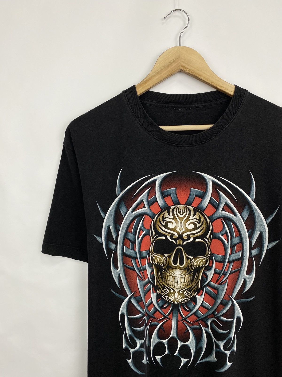 Skulls × Streetwear × Vintage 💀 Vintage 90s Skull Death All Over Print ...