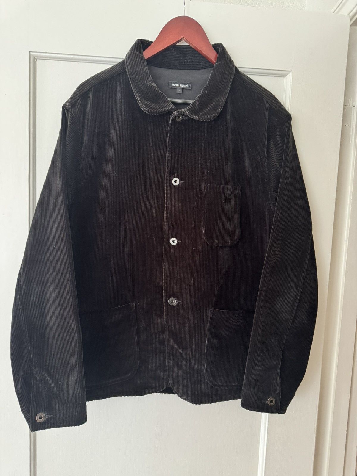 Evan Kinori Three Pocket Black Corduroy Jacket | Grailed