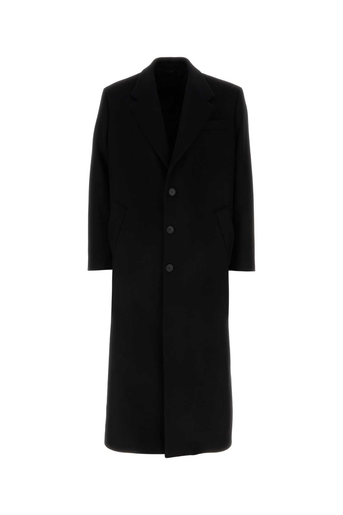 Prada Black Wool Blend Coat | Grailed