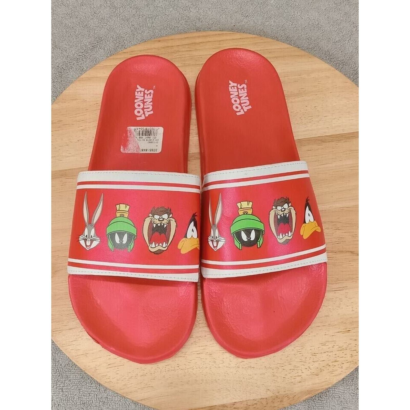 Warner Bros New Looney Tunes Slide Sandal Men's 10 Bugg Marvin Taz ...