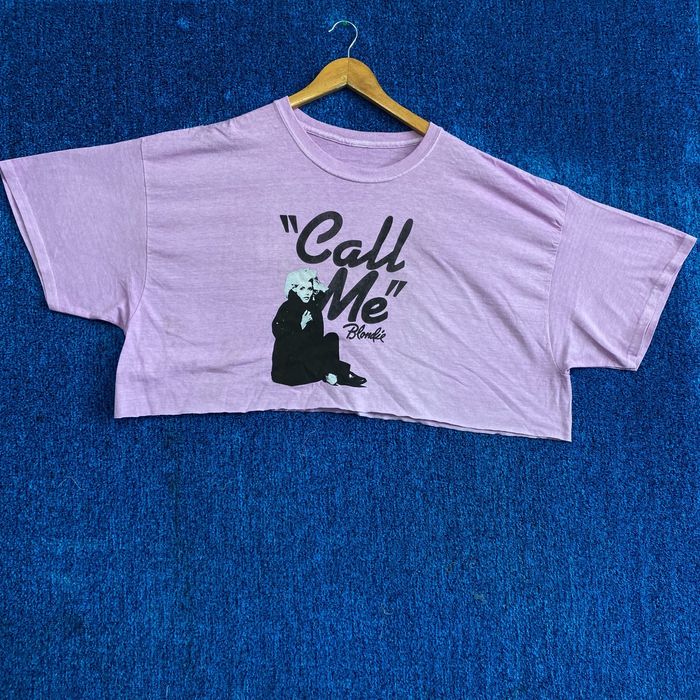 Very Rare Blondie Call Me Debby Harry Poster Rock Crop Tee O/S | Grailed