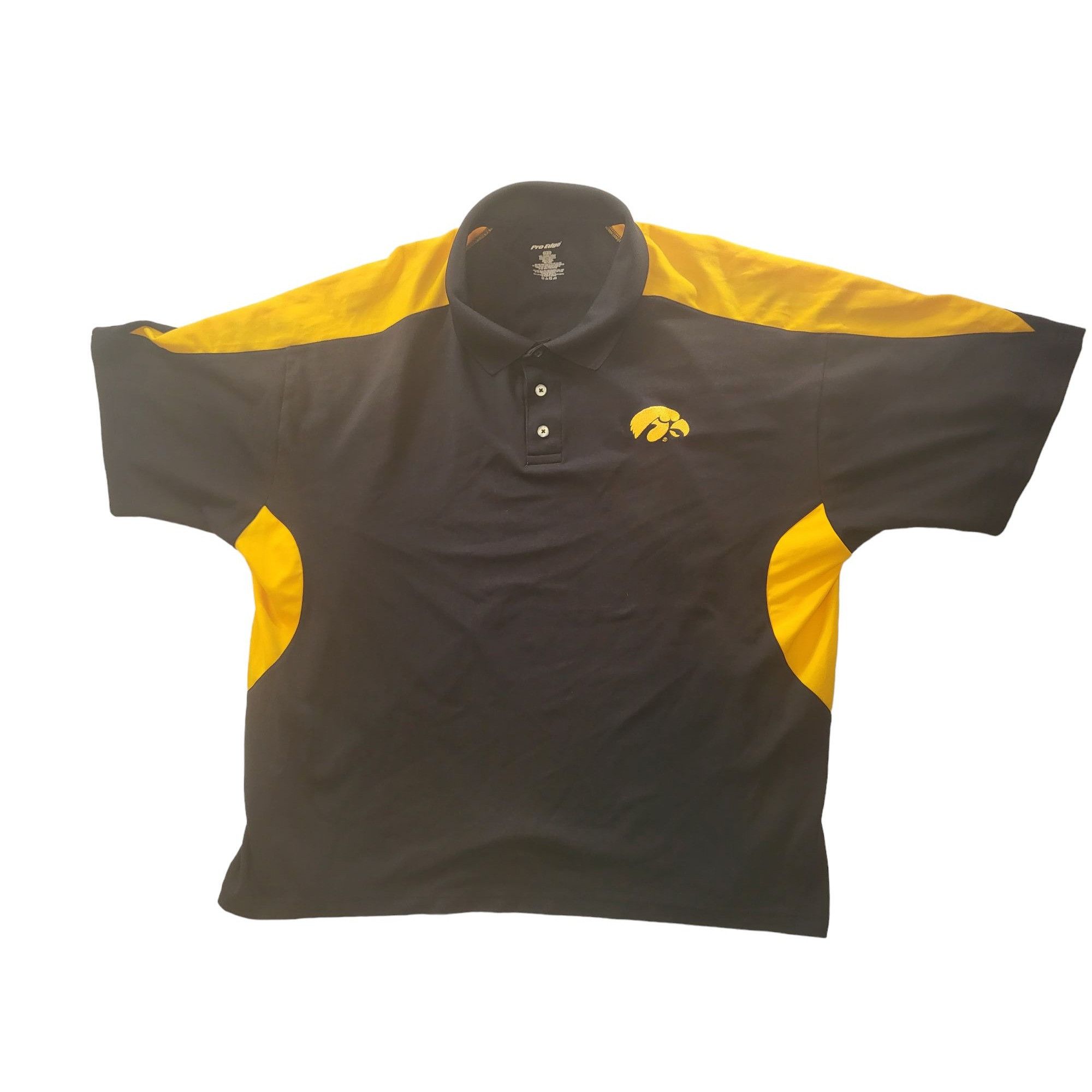NCAA NCAA Pro Edge Polo Shirt Men Sz XXL Iowa Hawkeyes Black And | Grailed