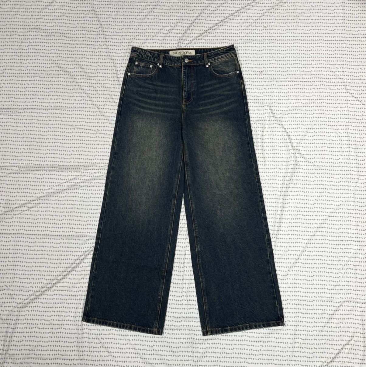 Made In Usa × Streetwear × Vintage Non-Foya Archive baggy washed navy ...