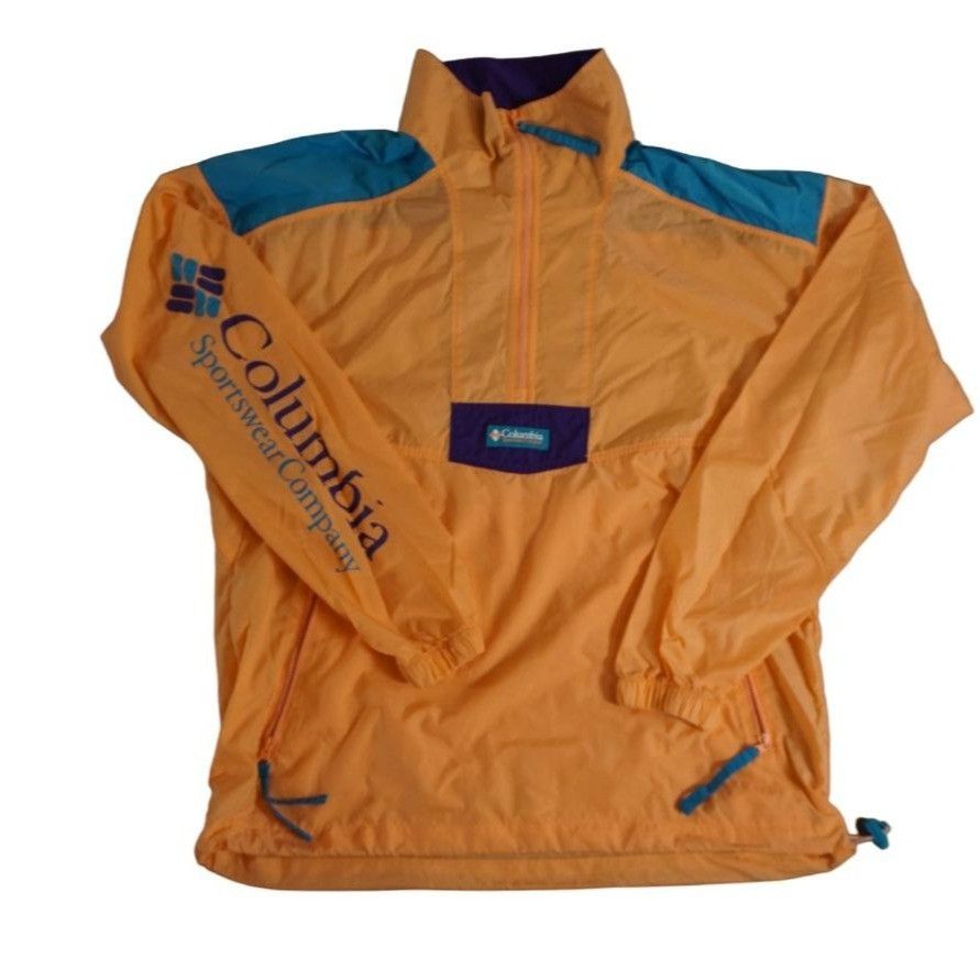 Columbia Vintage Colombia Embroidered Quarter Zip Windbreaker Jacket | Grailed
