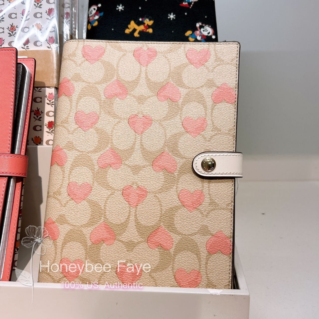 Coach Notebook In Signature Canvas With Heart Print CP378 | Grailed