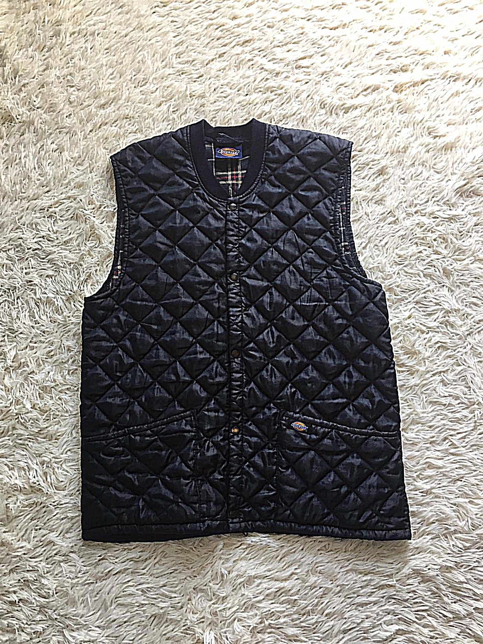 Vintage Dickies Navy Blue Vintage Retro Y2K Drill Drip Vest | Grailed